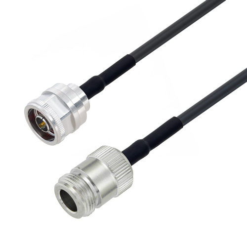 100 FT Type N to Type N M/F 195 Series Low Loss Cable Jumper