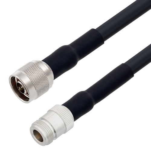50 FT Type N to Type N M/F 400 Series Low Loss Cable Jumper