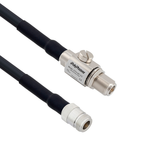 10 FT Type N to Type N F/F Bulkhead Lightning Protector 400 Series Low ...