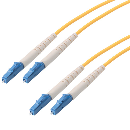 Fiber Optic Patch Cord Duplex LC to LC Single Mode Fiber, LSZH,Yellow 1 ...