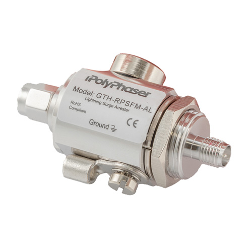 RF Surge Protector SPD, Reverse Polarity SMA F/M, DC - 6GHz, 150W, 60 V ... RF Surge Protector SPD, Reverse Polarity SMA F/M, DC - 6GHz, 150W, 60 V ...