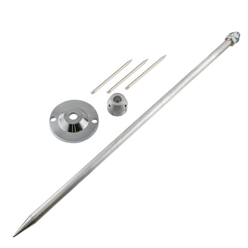 Lightning Rod, Triple Spire Rooftop, Aluminum, Bi-Directional