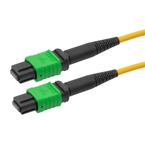 Fiber patch cable MPO female to MPO female, 8 fiber SMF type A, OFNR ...