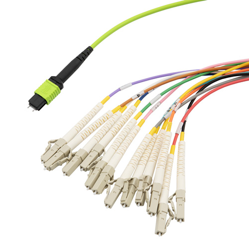 Fan-out Cable,MPO male to Flex-boot LC, 12 fibers,OM5 50/125um ...