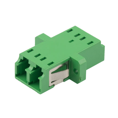 Fiber Optic Economy Coupler, LC/APC, duplex single mode, plastic one ...