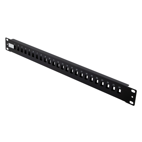 1U (1.75") 19 Inch Blank Fiber Patch Panel, accepts 24 (Simplex SC ...