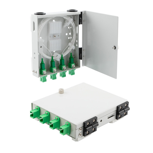 FTTH (Fiber To The Home) Metal Terminal Box with 4 Simplex SC/APC ...