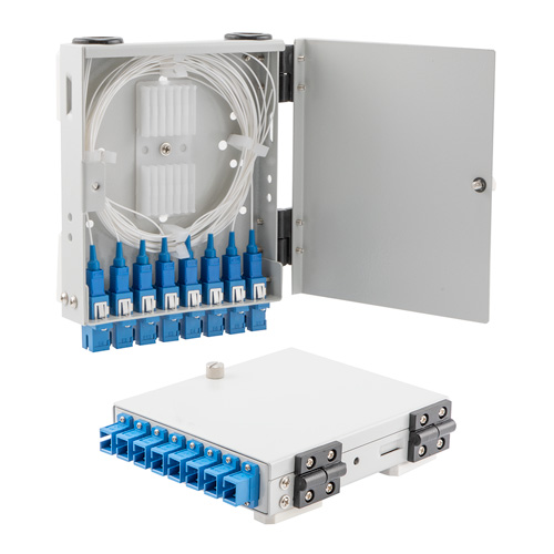 FTTH (Fiber To The Home) Metal Terminal Box with 8 Simplex SC/UPC ...