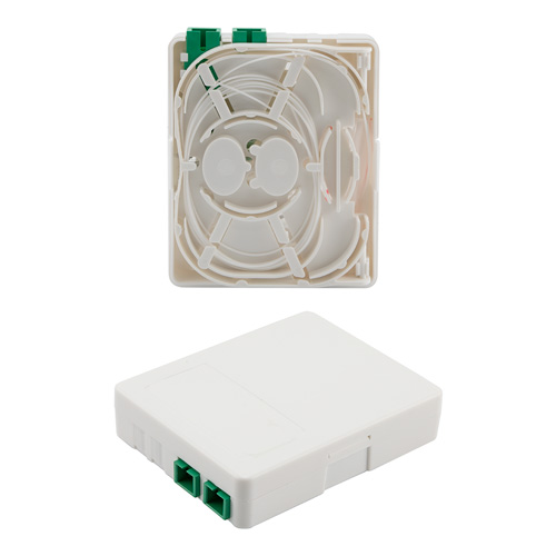 2 Port Optical Fiber Information Panel with SC/APC Pigtails and SC/APC ...